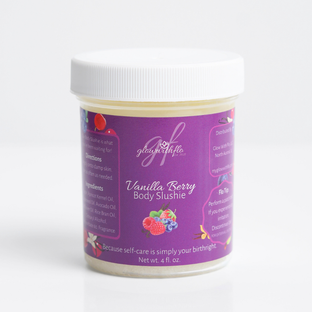 Vanilla Berry Body Slushie – Glow With Flo